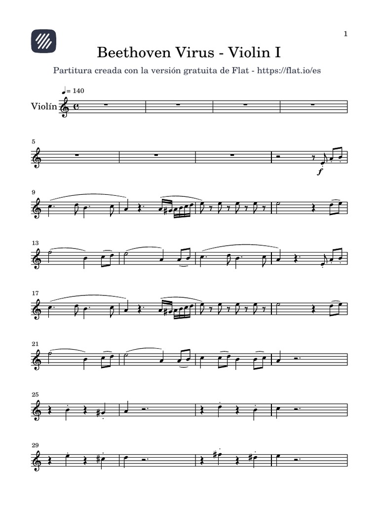 Beethoven Virus - Violin I | PDF