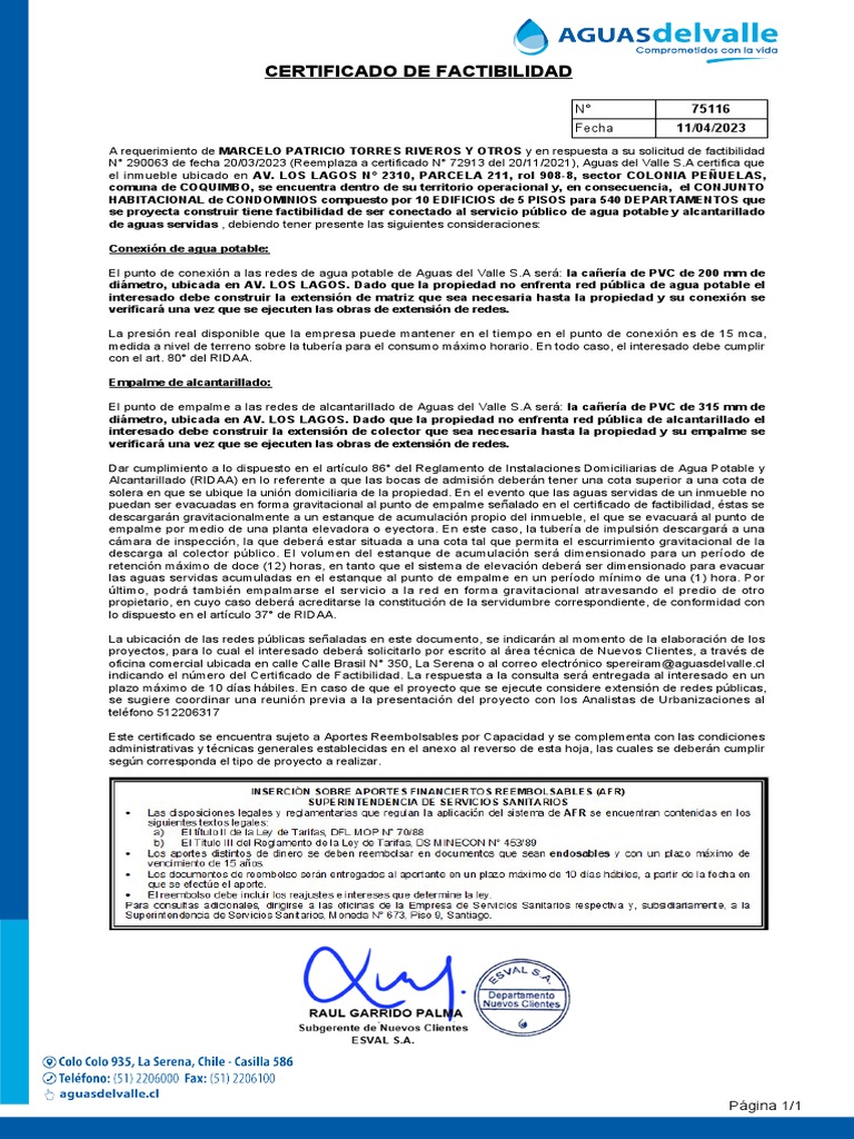 Ejemplo de Factibilidad | PDF | Alcantarillado | Tubería (transporte de fluidos)