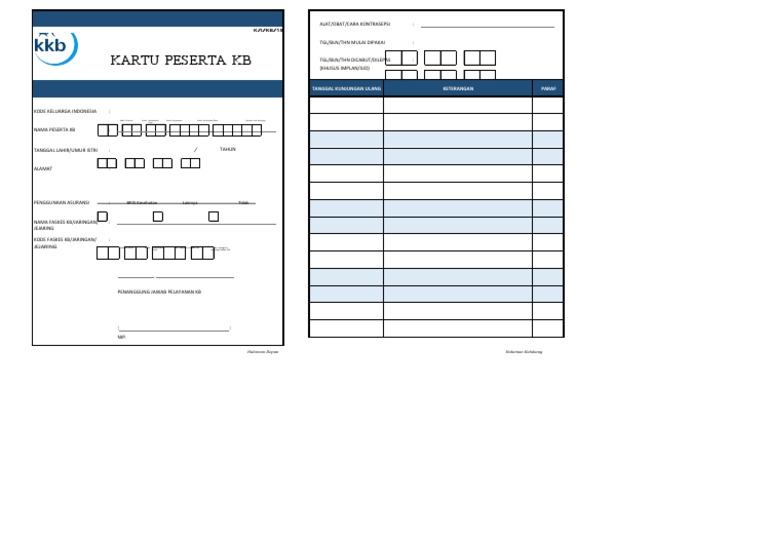 Formulir K I Kb 15 Pdf
