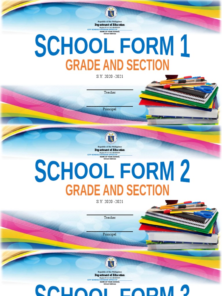 School Form Front Page | PDF | Public Administration | Public Law