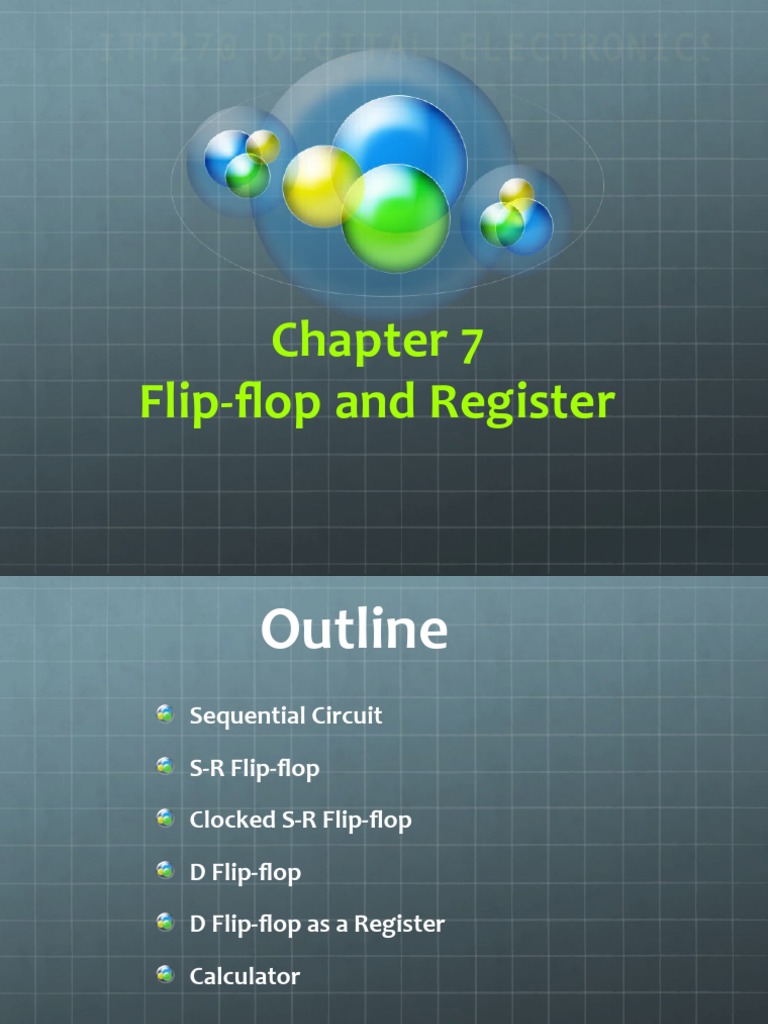 Chapter 7 - Flip Flop and Registers2020 | PDF | Electronics | Computer ...