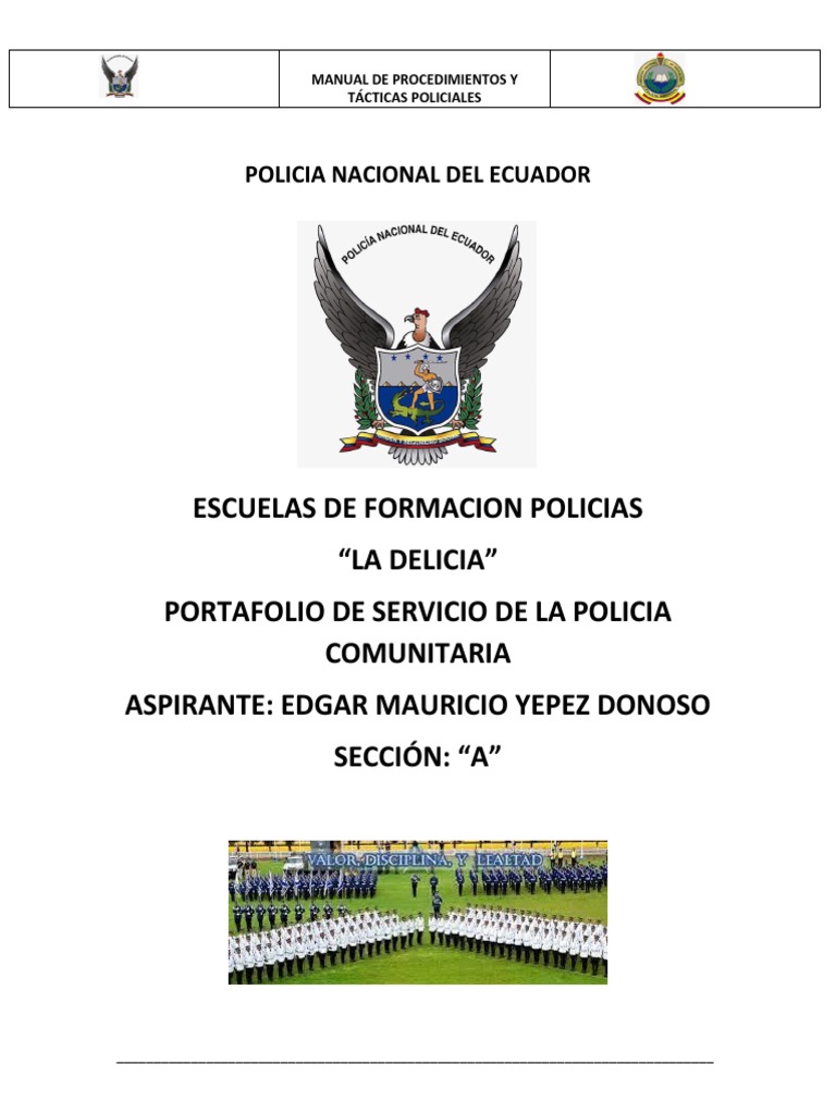 Policia Nacional Del Ecuador Pdf Policía Crímenes