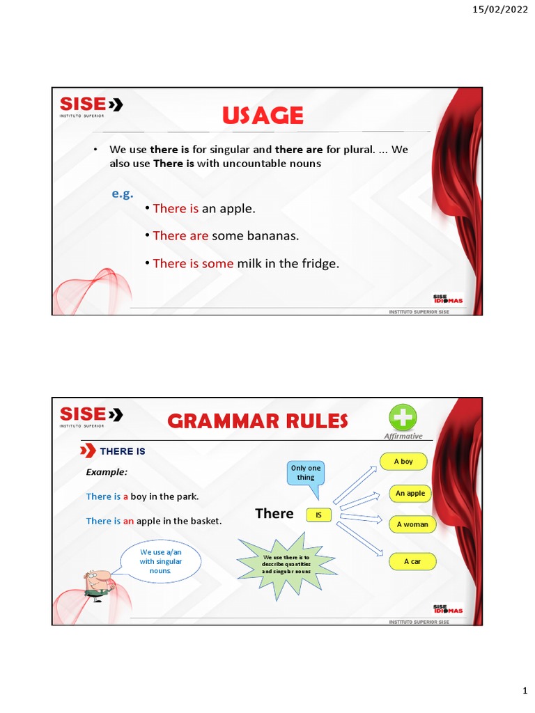 There Is, There Are (Unit 4) | PDF | Grammatical Number | Plural