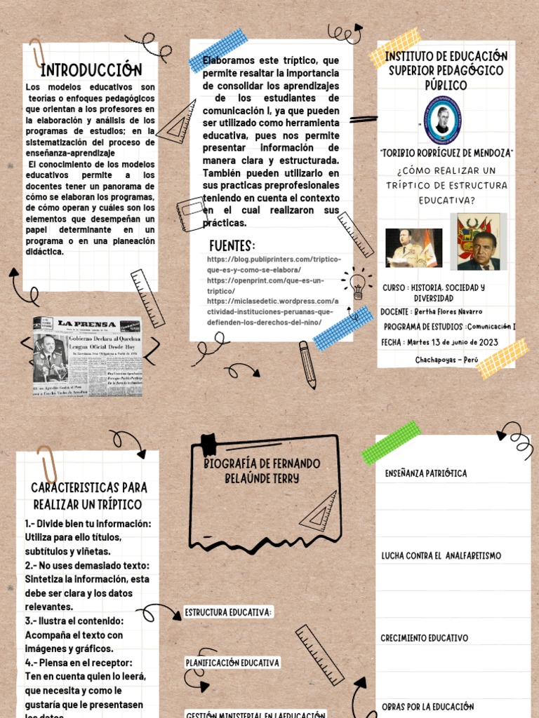 Como Elaborar Un Triptico | PDF | Enseñando | Pedagogía