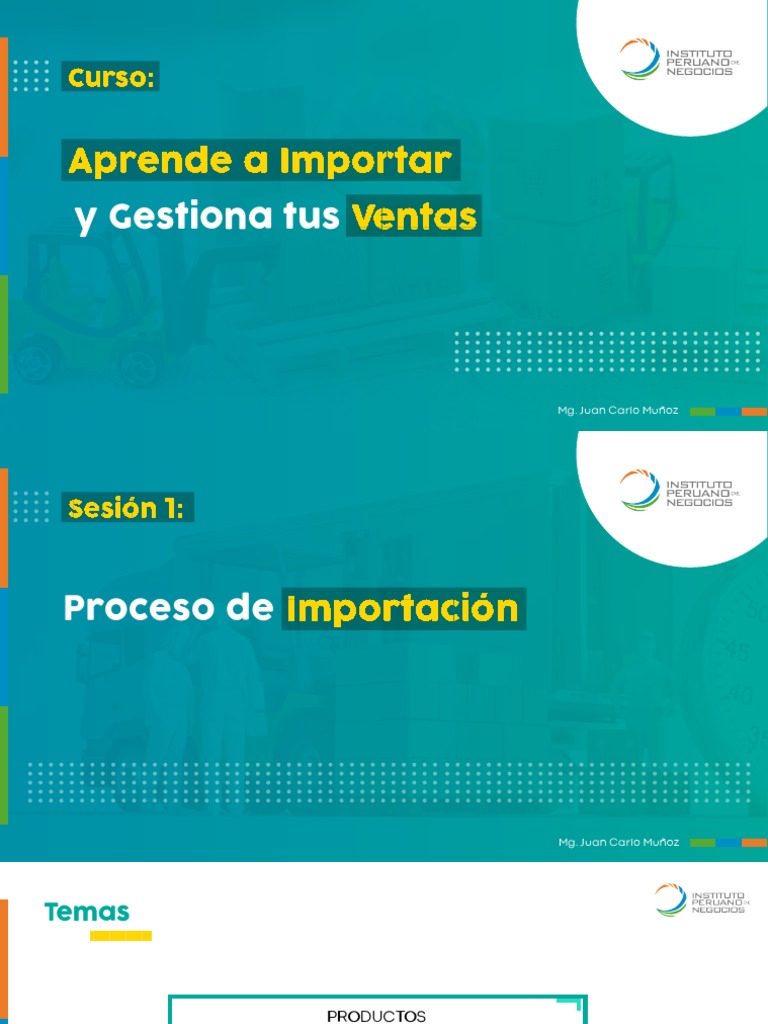 Sesion 1 - Proceso de Importación | PDF | Economias