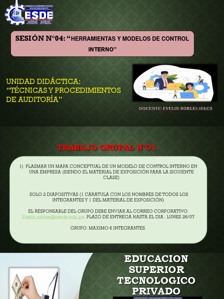 04.08.2021 - Mat - N°03 - 04 - Modelos de Control Interno - Exposicion | PDF | Auditoría ...