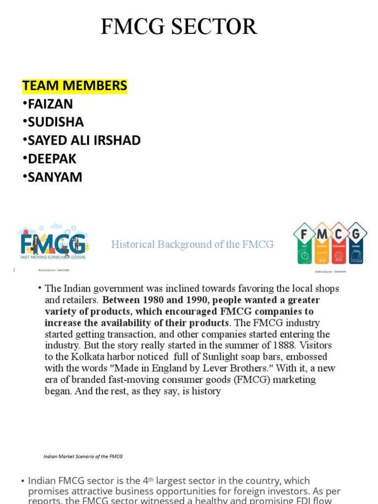Presentation FMCG NEW | PDF | Economies | Personal Hygiene Products