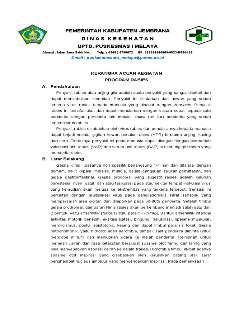 Kak Program Rabies 2022 | PDF