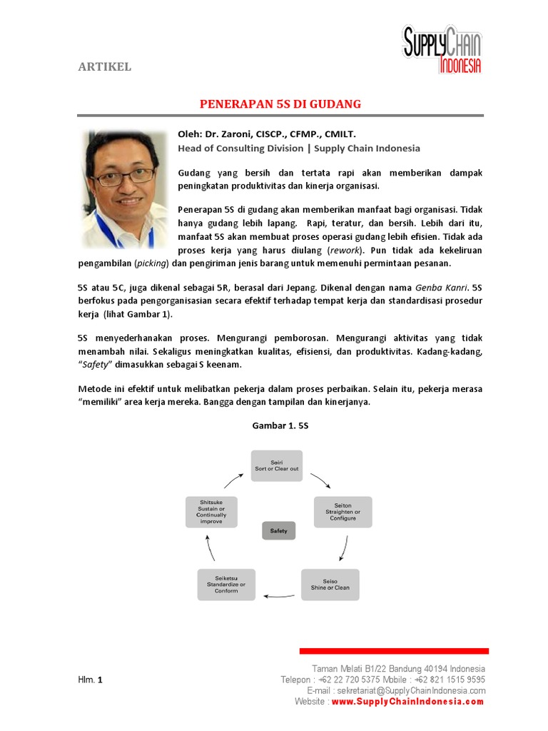 Penerapan 5S untuk Efisiensi Gudang | PDF | Teknologi & Rekayasa