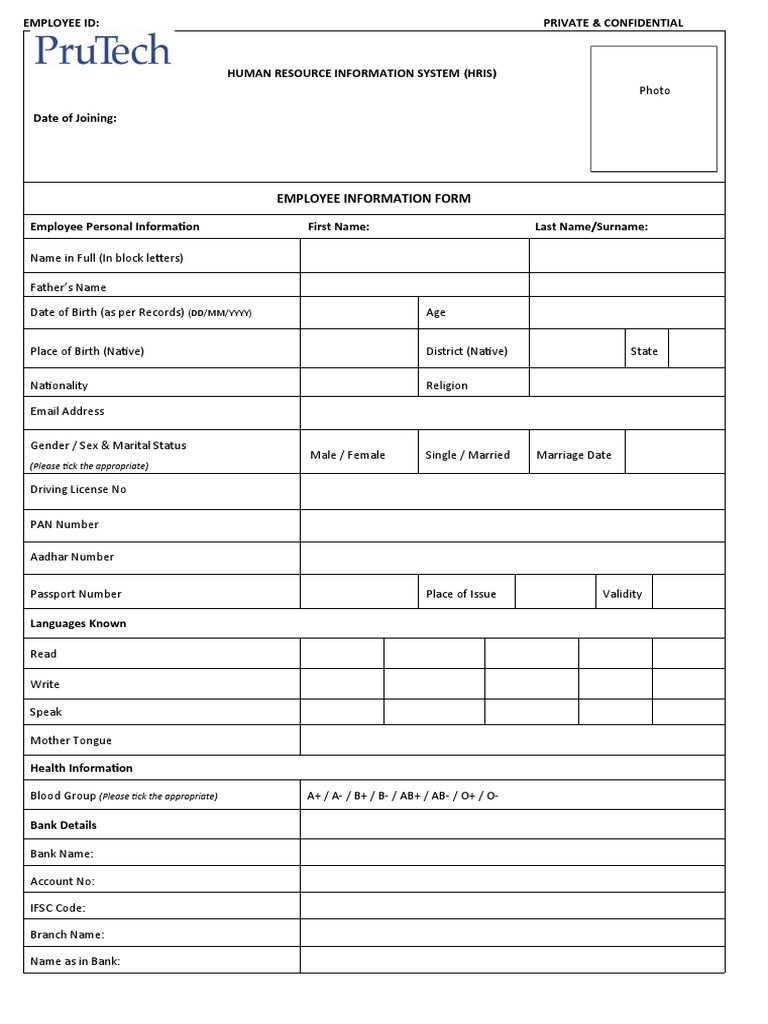 Onboarding Form | PDF | Employment