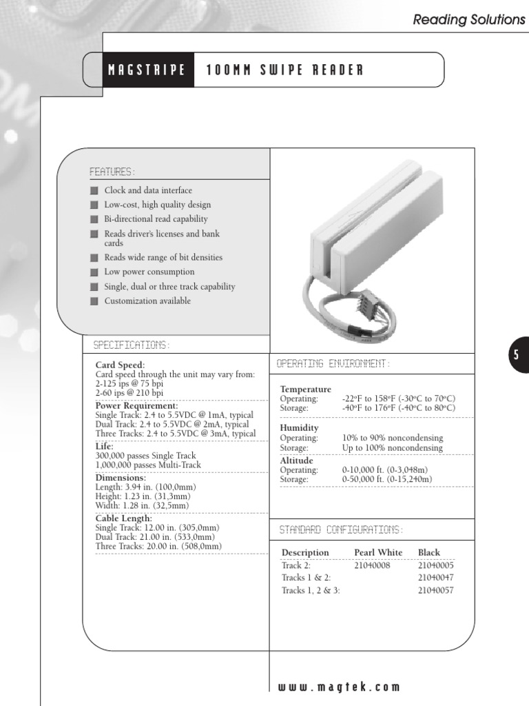 100mm_swipe_reader | PDF