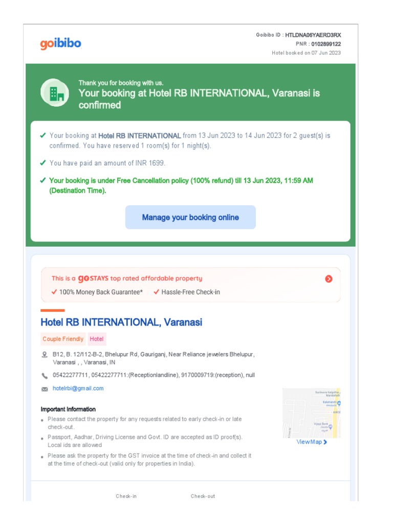 Booking Confirmation Voucher | PDF | Fee | Service Industries