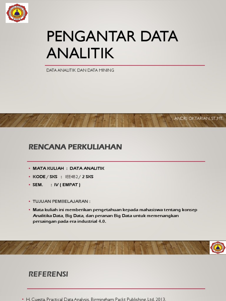 PMK 1 Pengantar Data Analitik | PDF