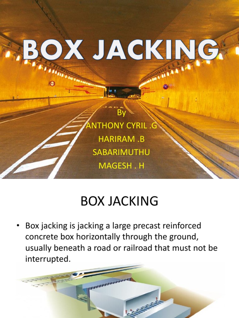 Box Jacking | PDF
