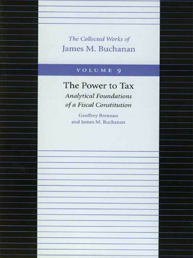 El Poder Fiscal - Buchanan | PDF | Taxes | Public Finance