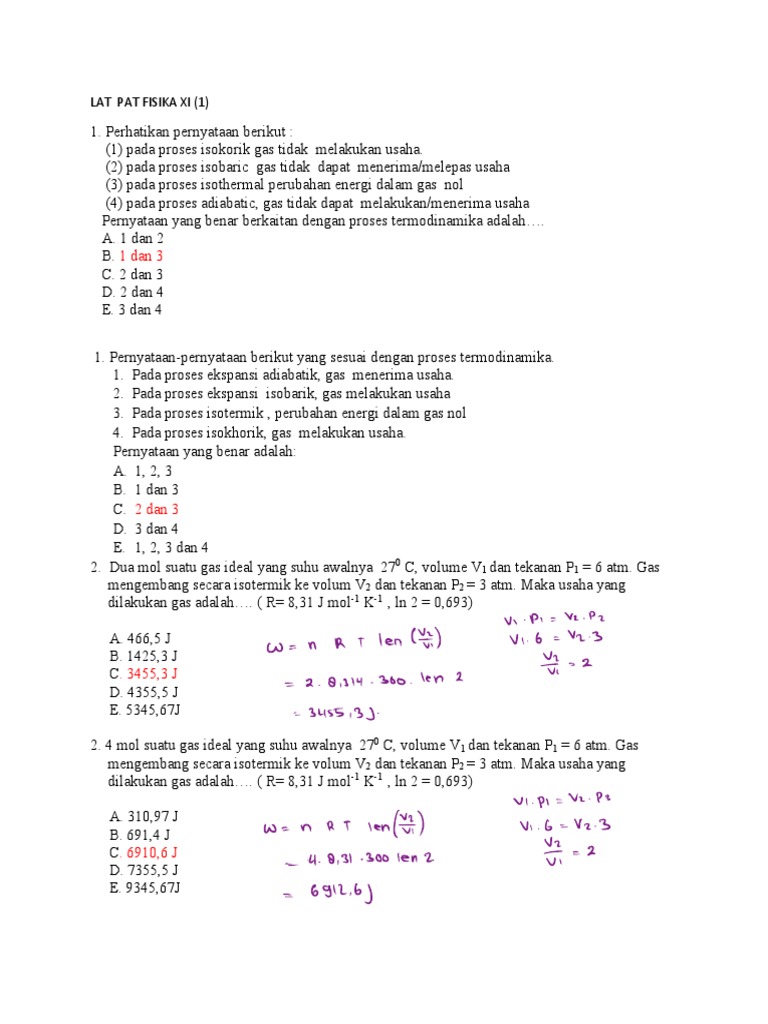 Lat Pat Fisika Xi | PDF