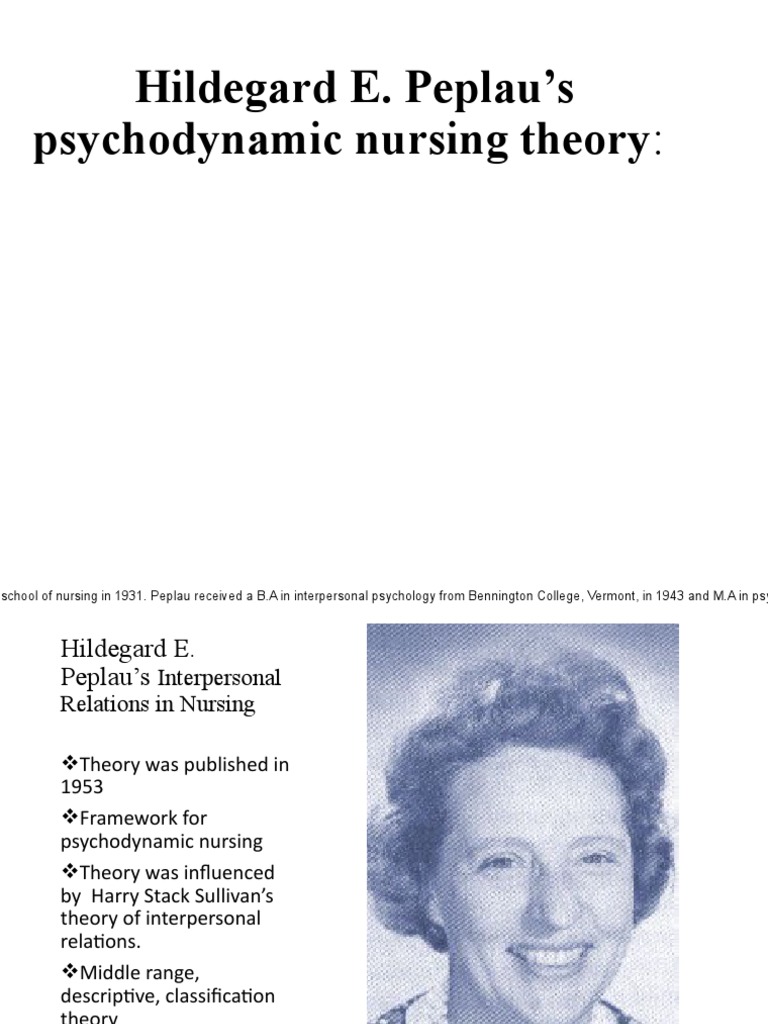 Peplau's Theory (4916) | PDF | Nursing | Behavioural Sciences