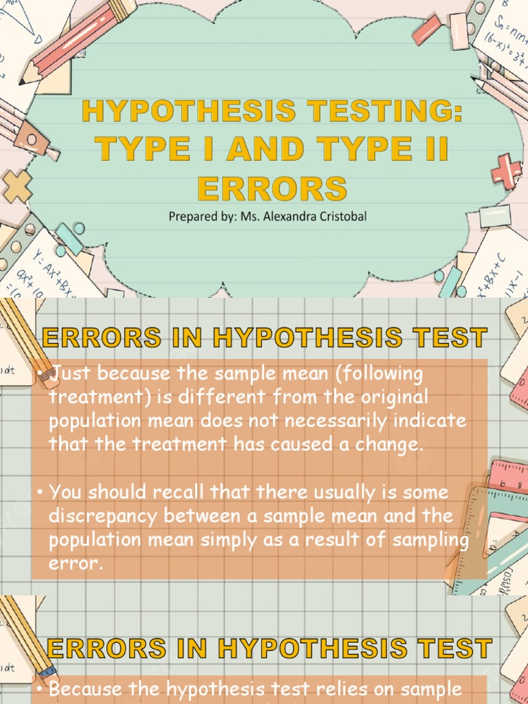 (L3.2) - Hypothesis Testing - Type I and Type II Error | PDF | Type I ...