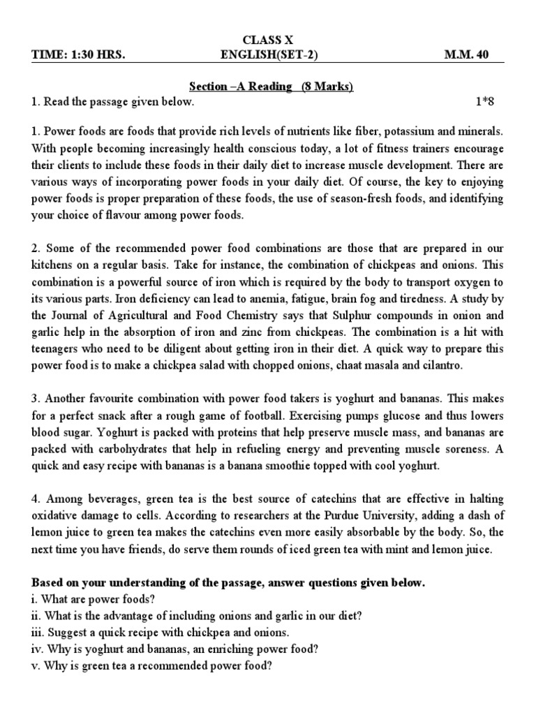 Class X Ut1 Set 2 (2022) | PDF | Iron | Carbohydrates Class X Ut1 Set 2 (2022) | PDF | Iron | Carbohydrates