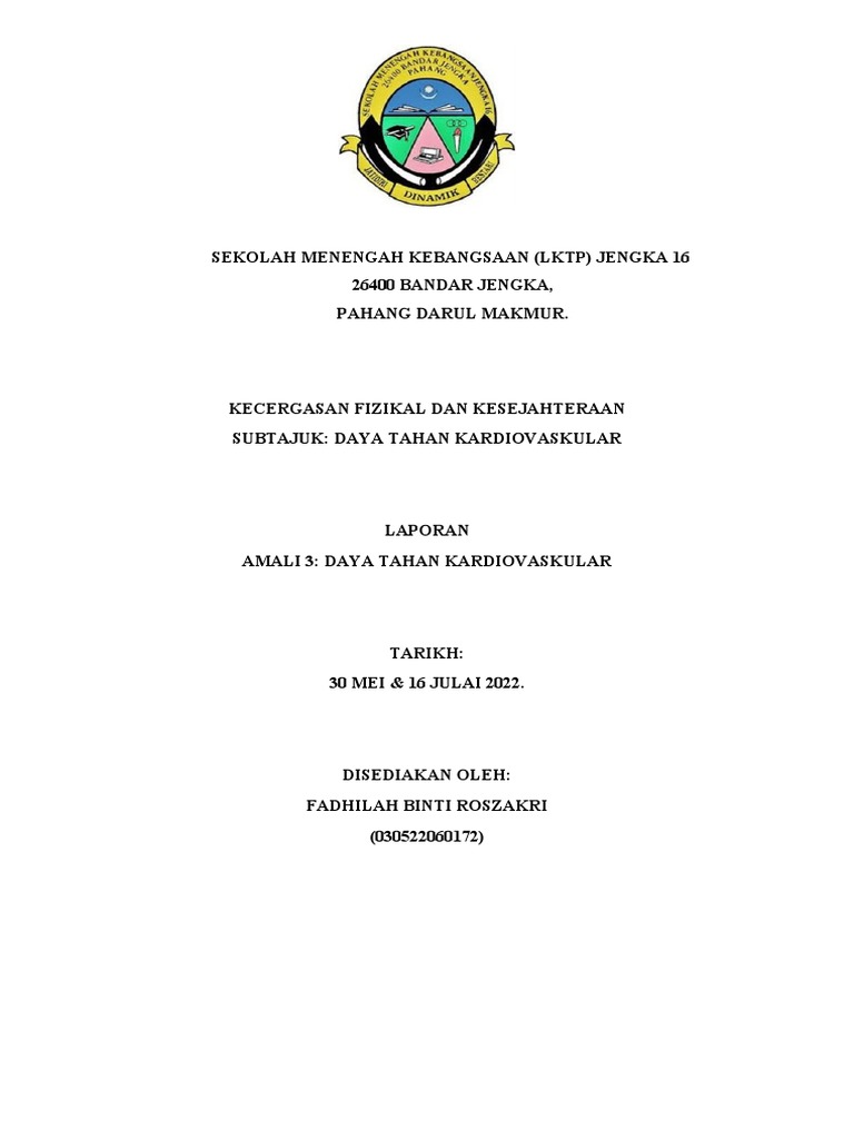 Laporan Bleep Test | PDF