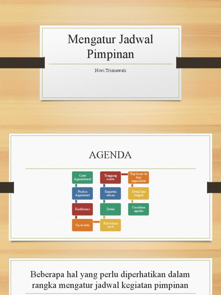 Mengelola Jadwal Kegiatan Pimpinan | PDF