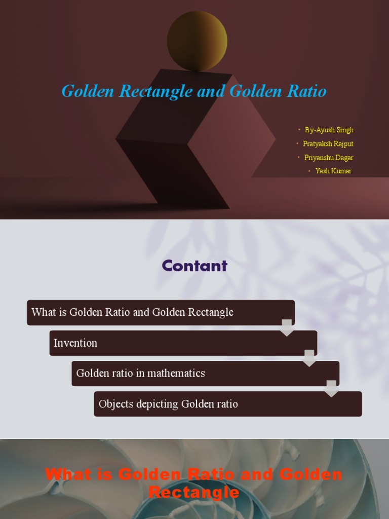 Golden Rectangle and Golden Ratio | PDF