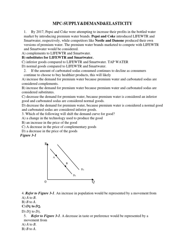 Tutorial Review 1 | PDF | Supply And Demand | Economic Equilibrium Tutorial Review 1 | PDF | Supply And Demand | Economic Equilibrium