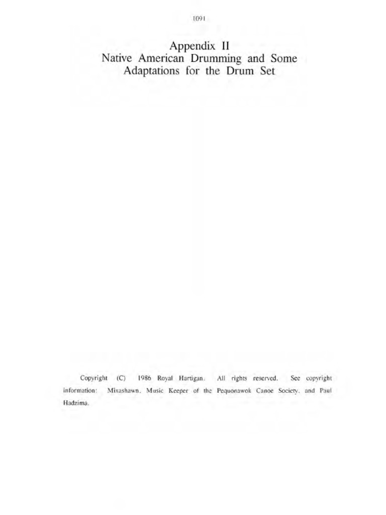 41 Bds Appendix 2 Native American Drumming | PDF