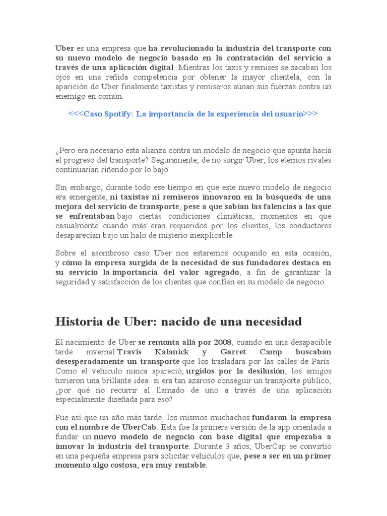 Caso Uber | PDF