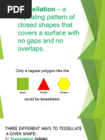 Mathematics Worksheet - Tessellations | PDF