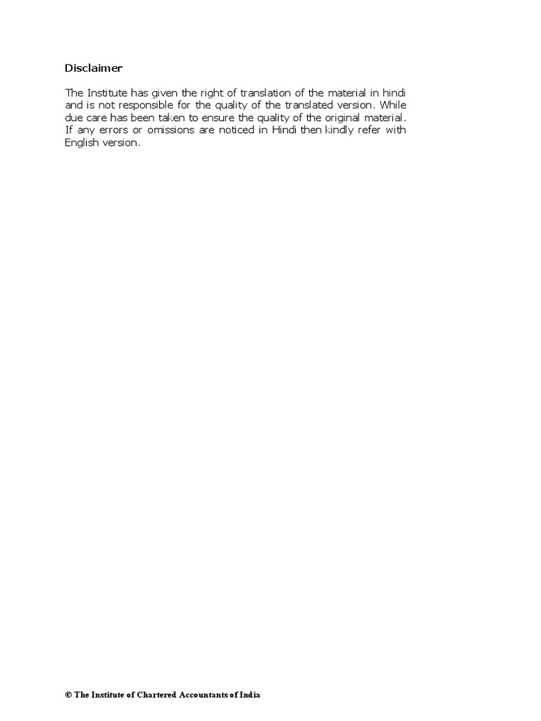 Hindi Translation Disclaimer | PDF | Accounting
