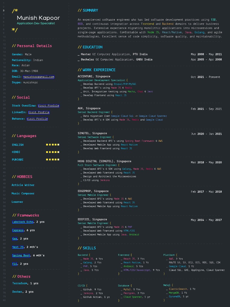 CV-Munish Kapoor-AADS (1) - Compressed | PDF | Mobile App | Technology ...