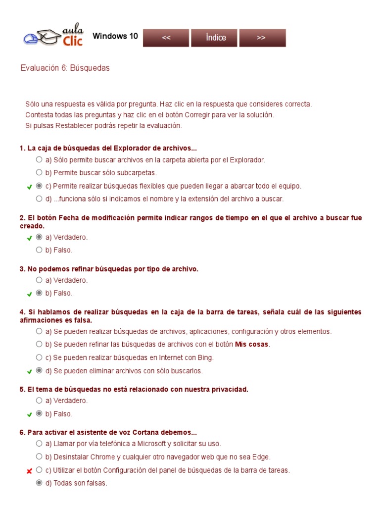 Curso Gratuito de Windows 10 en AulaClic | PDF | Windows 10 | Microsoft ...