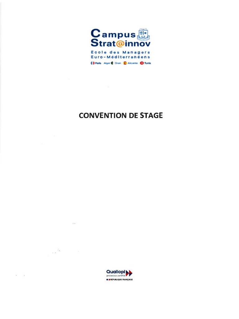 Convention de Stage TRADEX | PDF