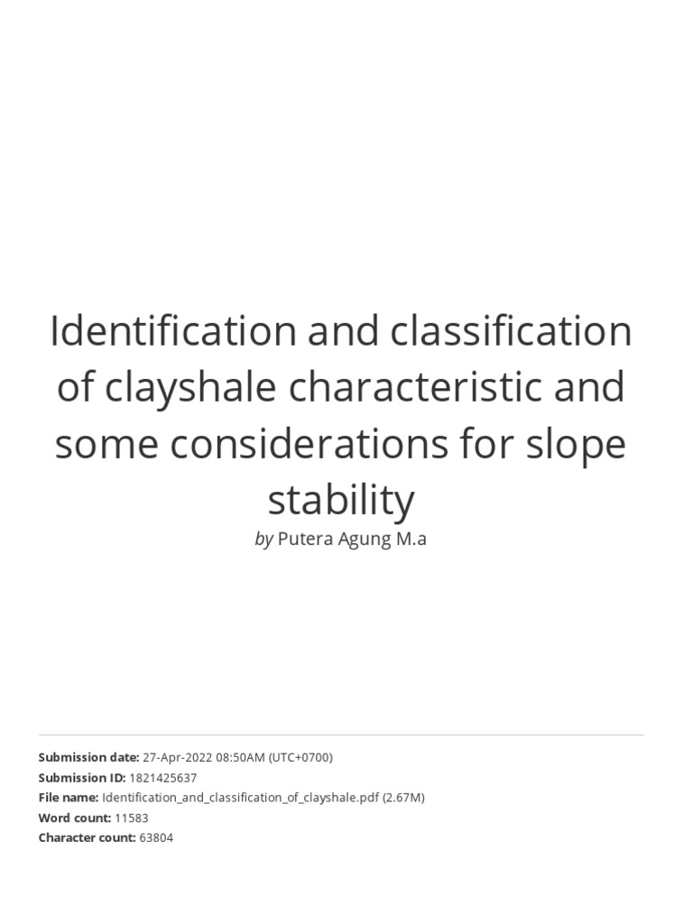 Resize Putera Identification and Classification of Clayshale ...