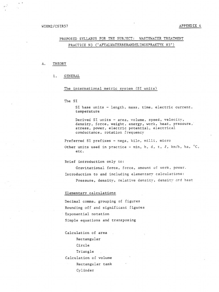 Wastewater Treatment Practice N3 | PDF