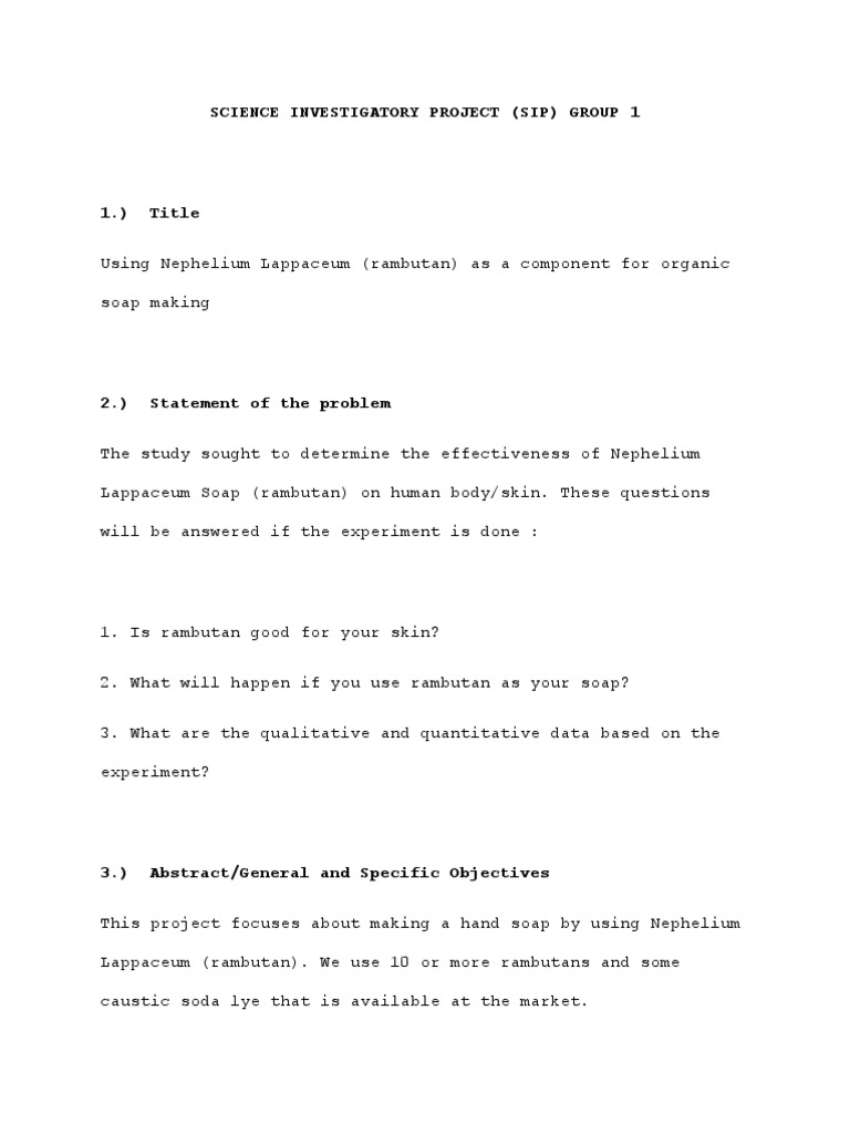 Science Investigatory Project | PDF