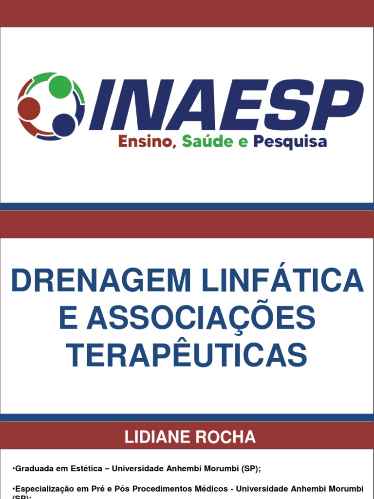 Drenagem Linfática: Métodos e História | PDF | Sistema linfático | Linfa