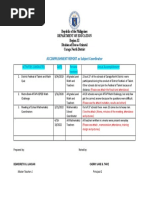DepEd Activity Completion Report Template | PDF