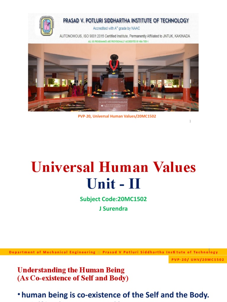 Uhv Unit - Ii | PDF | Consciousness | Self