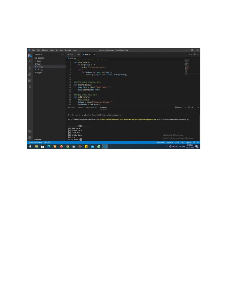 Tugas Pemrograman Frimer C. Kakahis | PDF