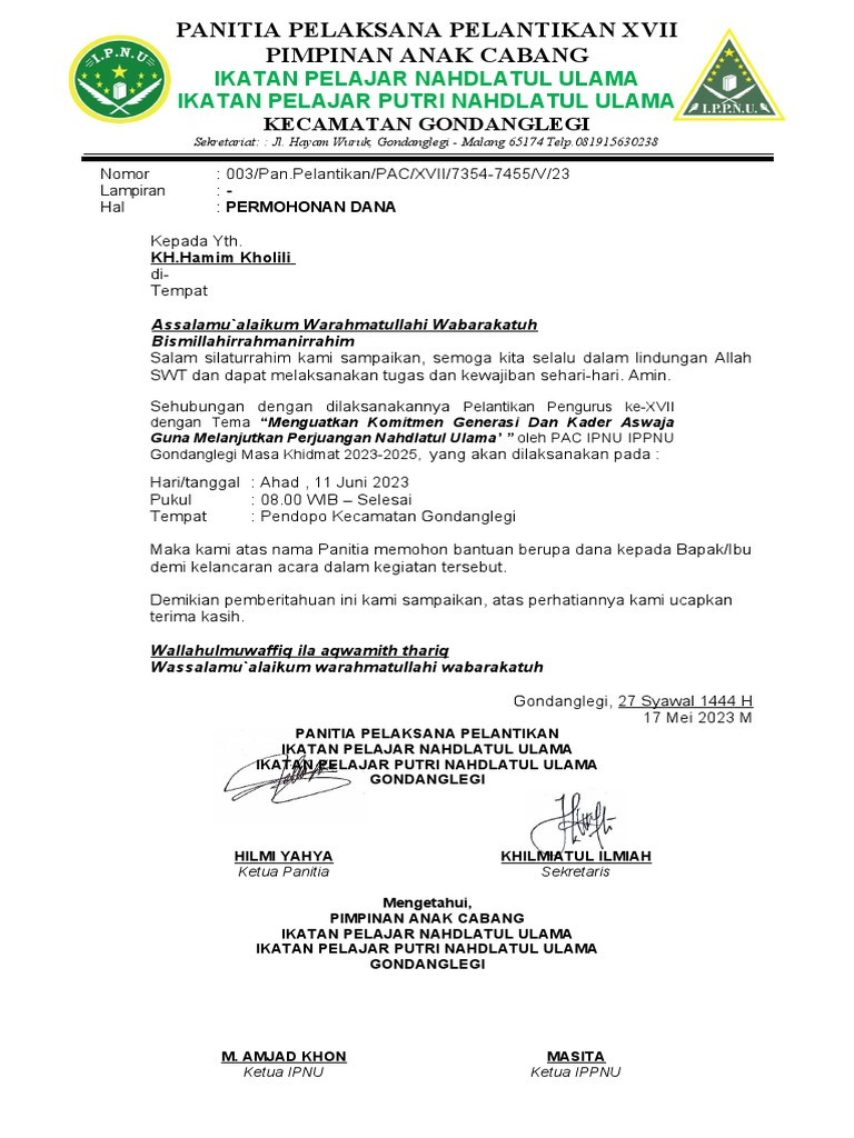 003 Permohonan Dana-1 | PDF