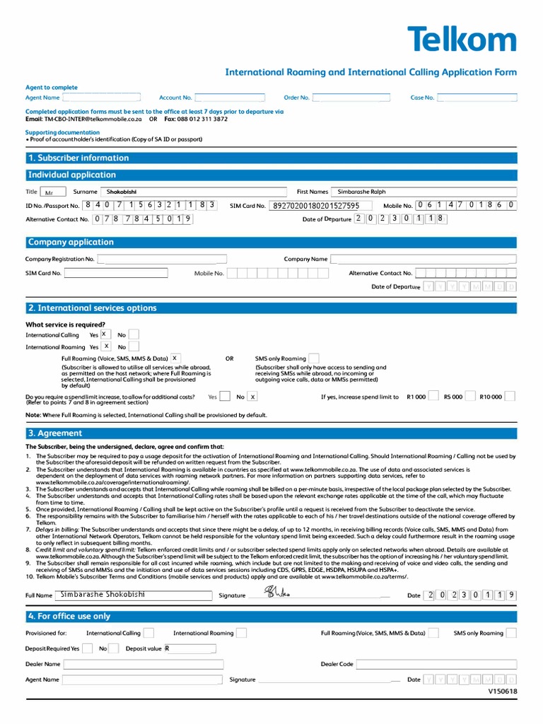 Telkom Roaming | PDF