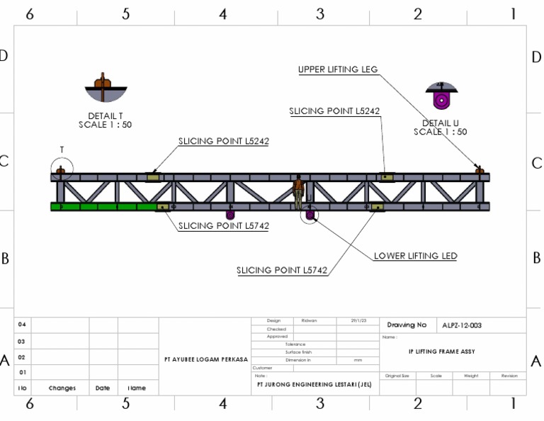 DWG Ip Lifting Frame 06 | PDF