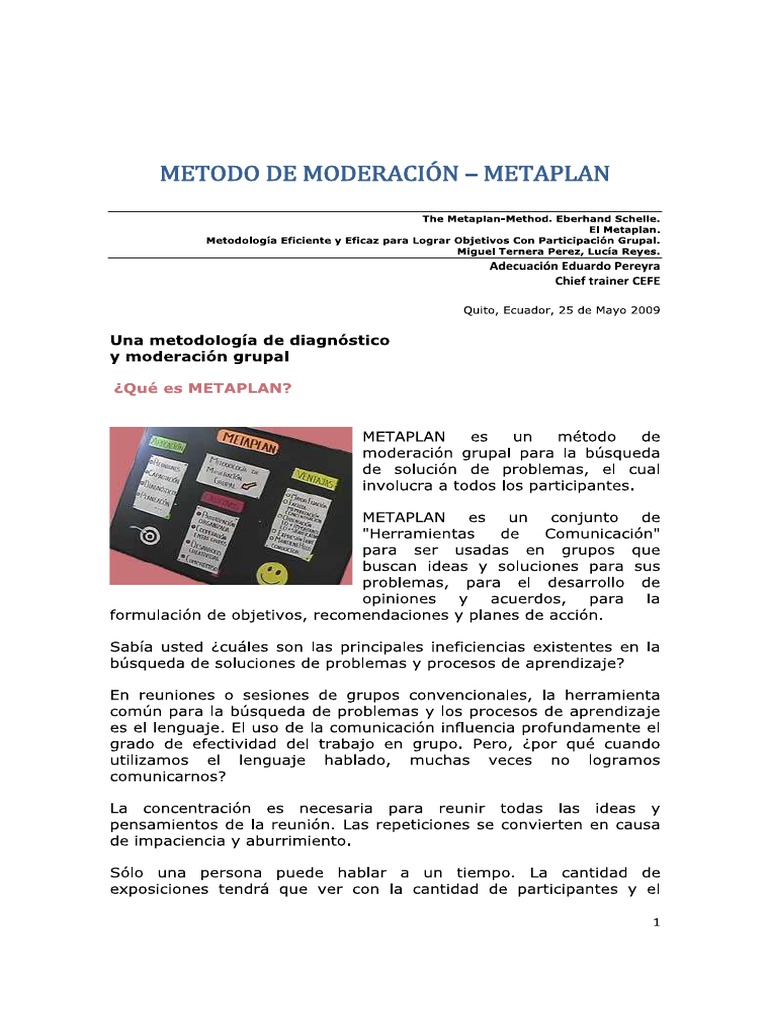 METAPLAN | PDF