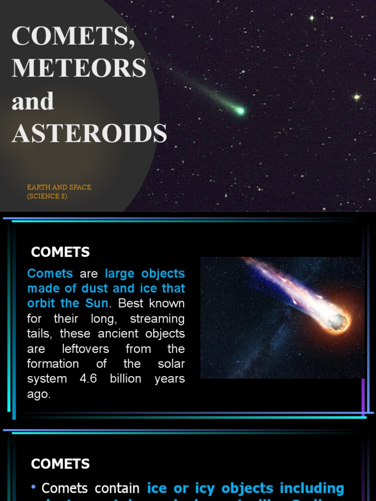 Comets Meteors and Asteroids | PDF | Comet | Asteroid