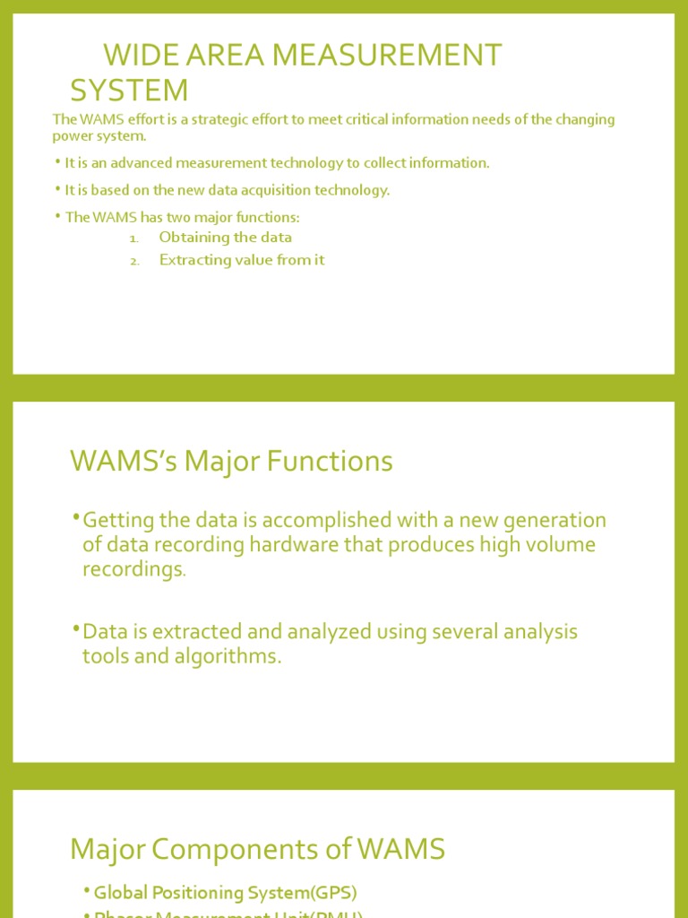 Overview of Wide Area Measurement Systems | PDF