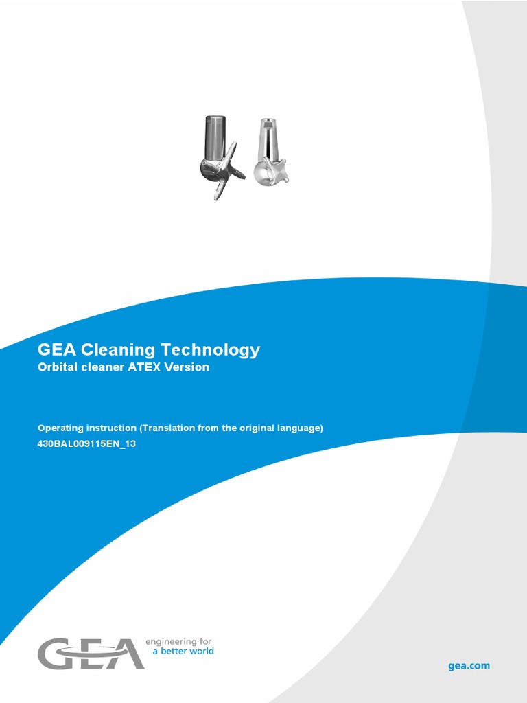 OI Orbitalreiniger ATEX GEA EN-231736 | PDF | Liquids | Combustion
