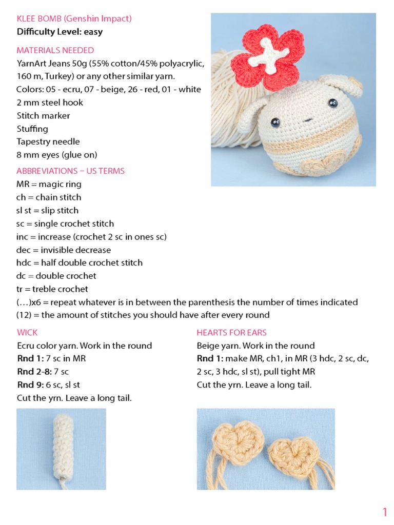 Klee Bomb Pattern Eng | PDF
