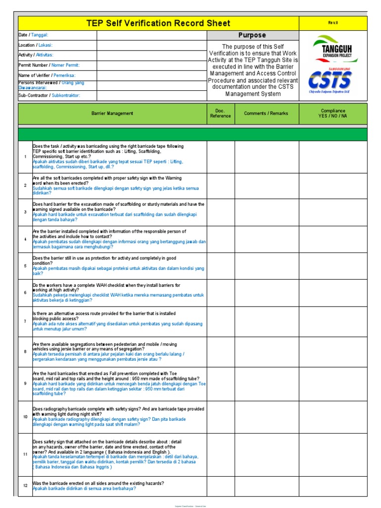 Construction SV Checklists 18 Aug 2022 REV | PDF | Electrical Connector ...